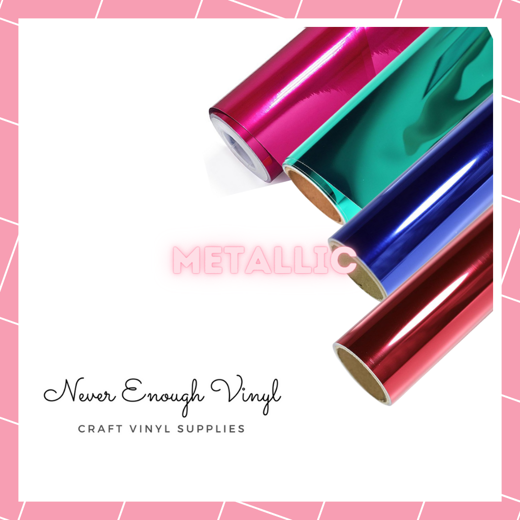 Metallic Adhesive Vinyl | Chrome Adhesive Vinyl | Never Enough Vinyl