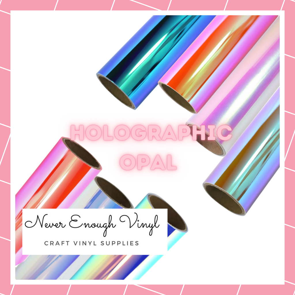 Holographic Opal Adhesive Vinyl | Opal Adhesive Vinyl | Never Enough Vinyl